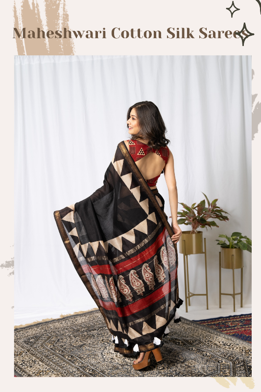 Maheshwari Cotton Silk Sarees – Myraa