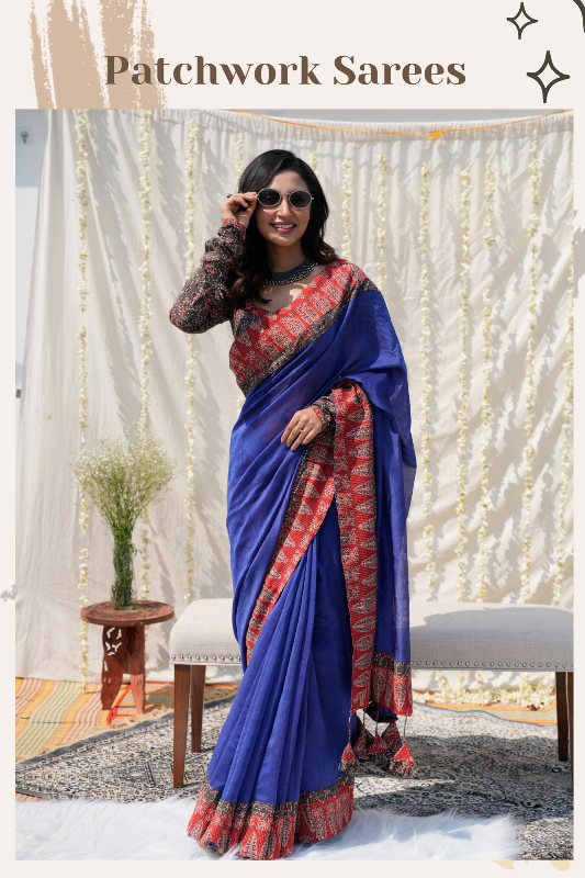 Patchwork Sarees – Myraa