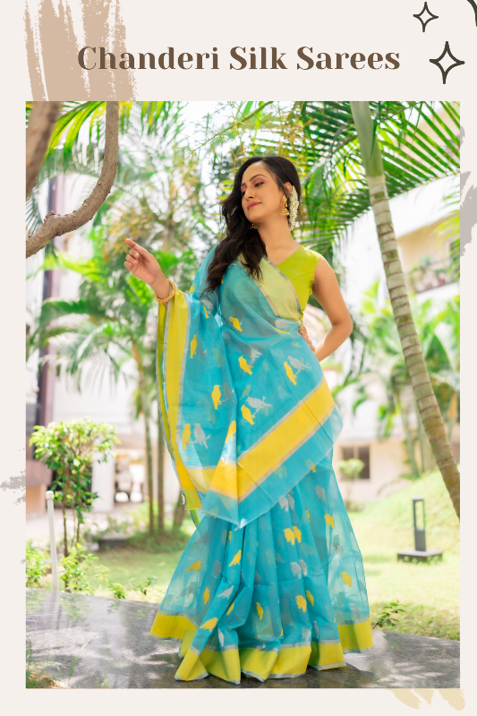 Chanderi Silk Sarees – Myraa
